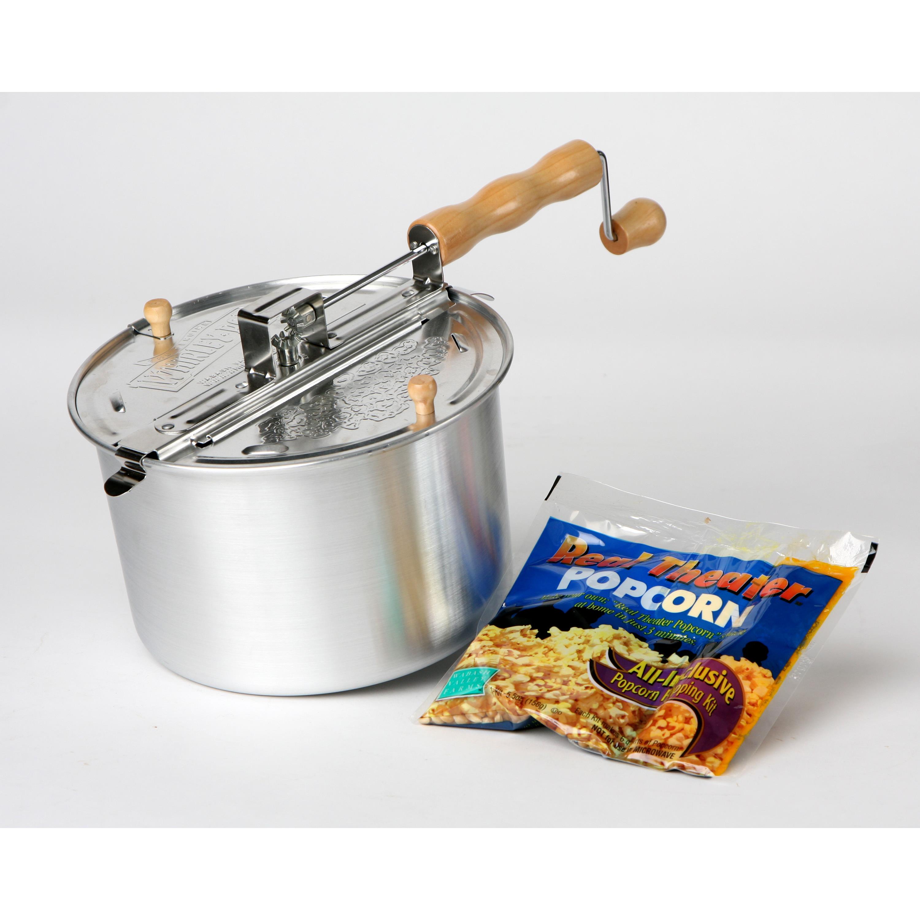 Whirley Pop Stovetop Popper with Metal Gears and Popcorn Kit - 20243035 ...