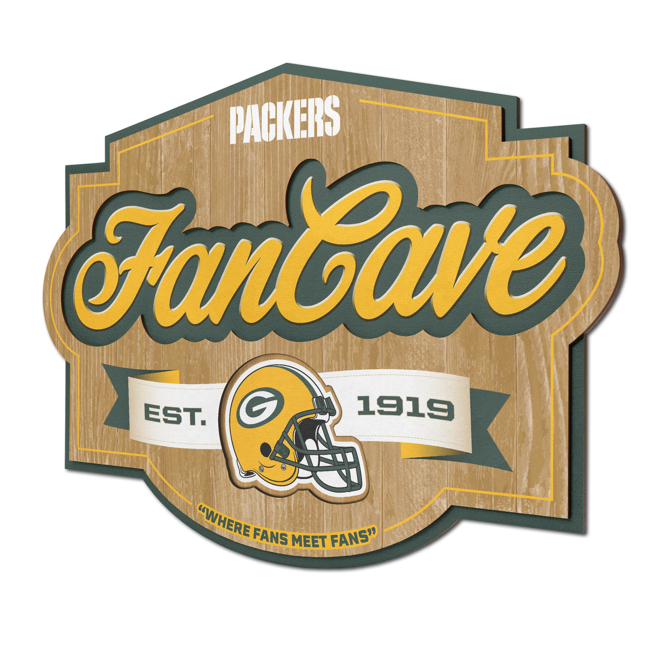 Officially Licensed NFL Green Bay Packers Fan Cave Sign - 20660252 | HSN