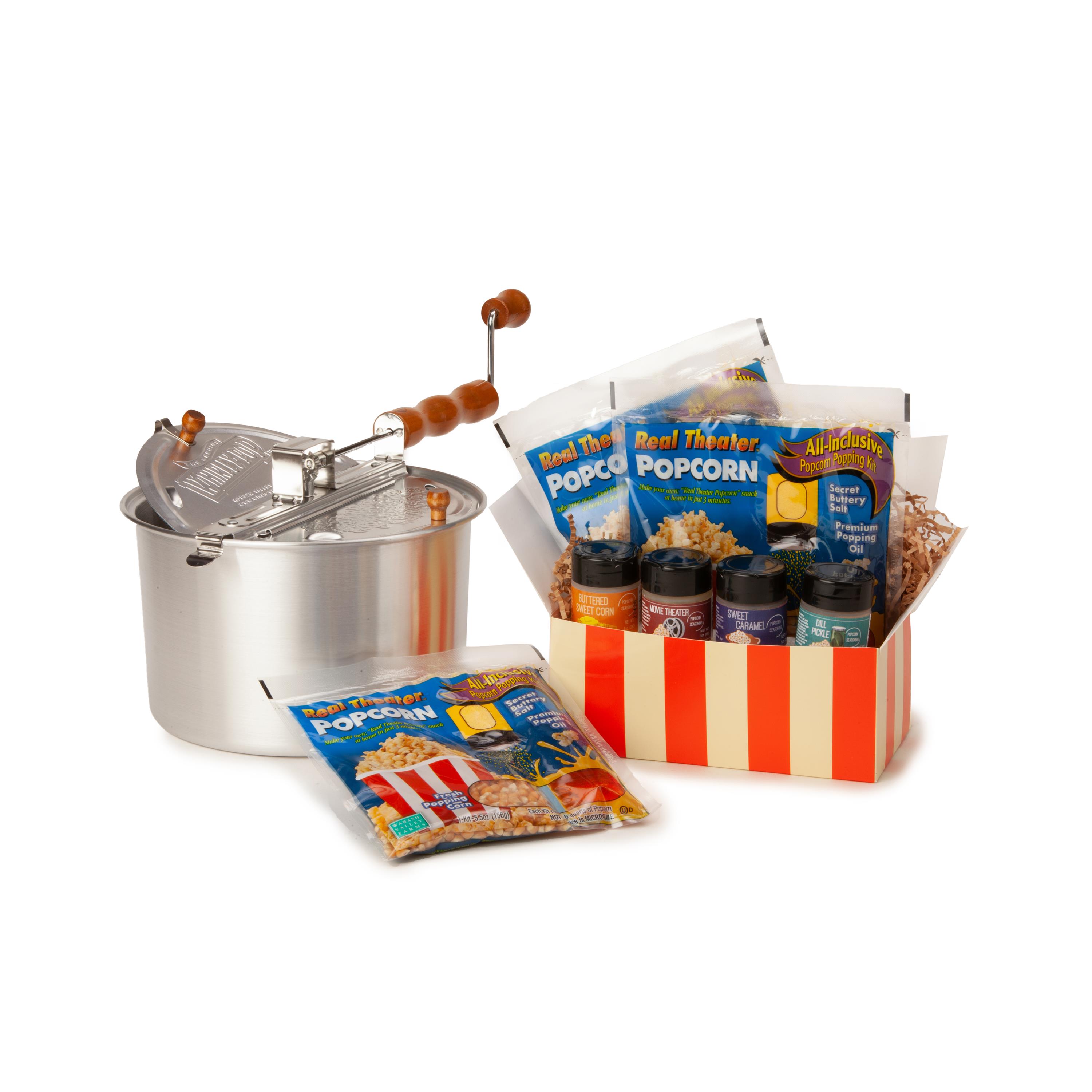 Wabash Valley Farms Whirley Pop Popcorn & Seasoning Sampler Box ...