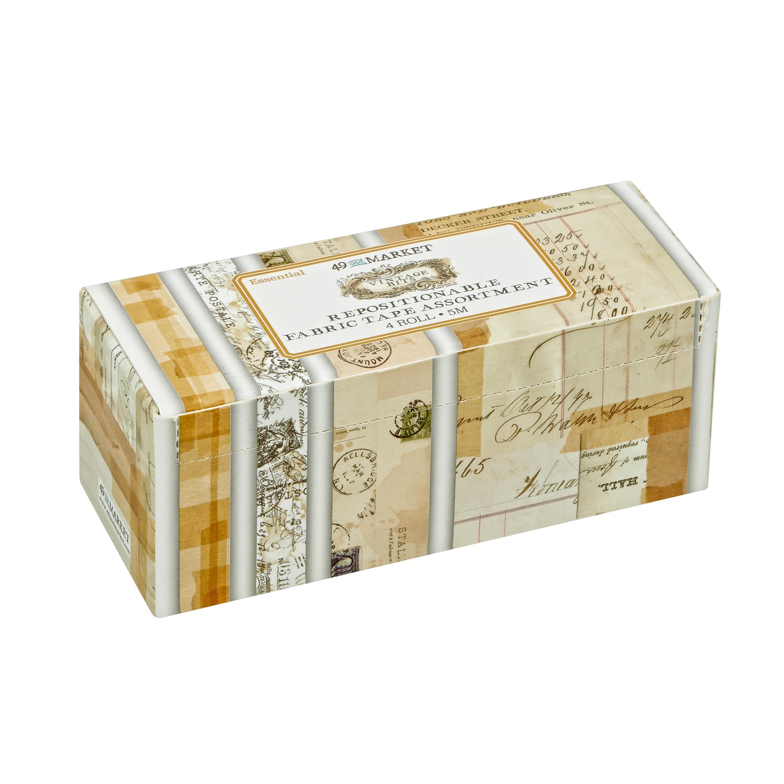 49 And Market Fabric Tape Assortment 4/Rolls Vintage Bits Essential ...