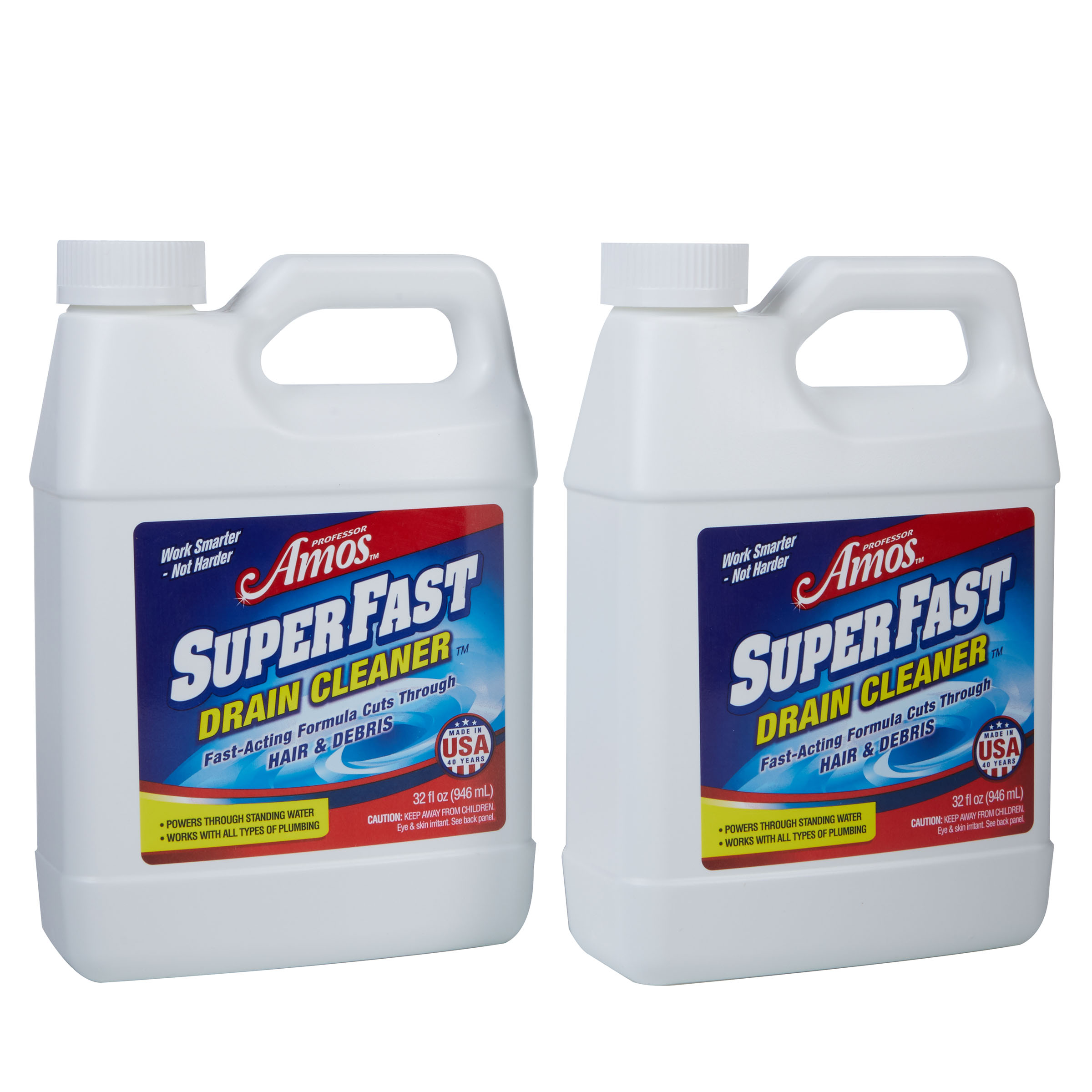 Professor Amos 32 fl. oz. SuperFast Drain Cleaner 2-pack | HSN