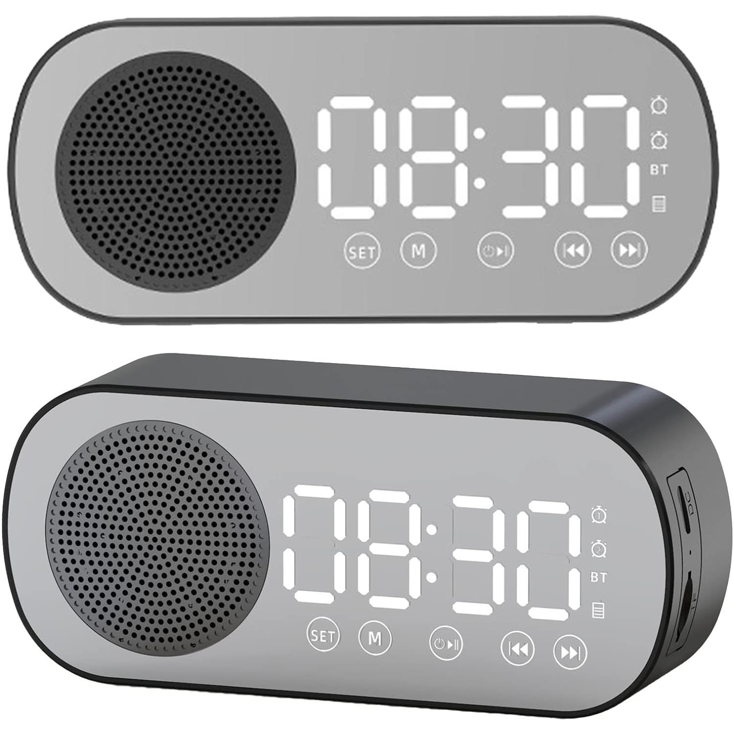 Remarkable Goodz Digital Alarm Clock with Mirror | HSN