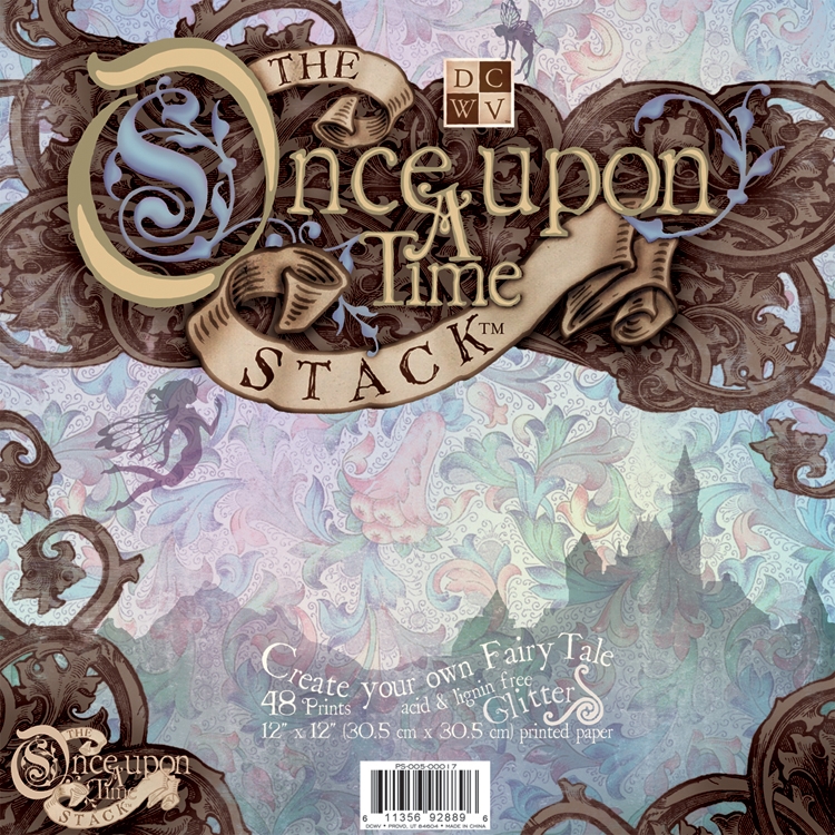 DCWV Single-Sided Cardstock Stack 12X12 48/Pkg - Once Upon A Time, 24 ...