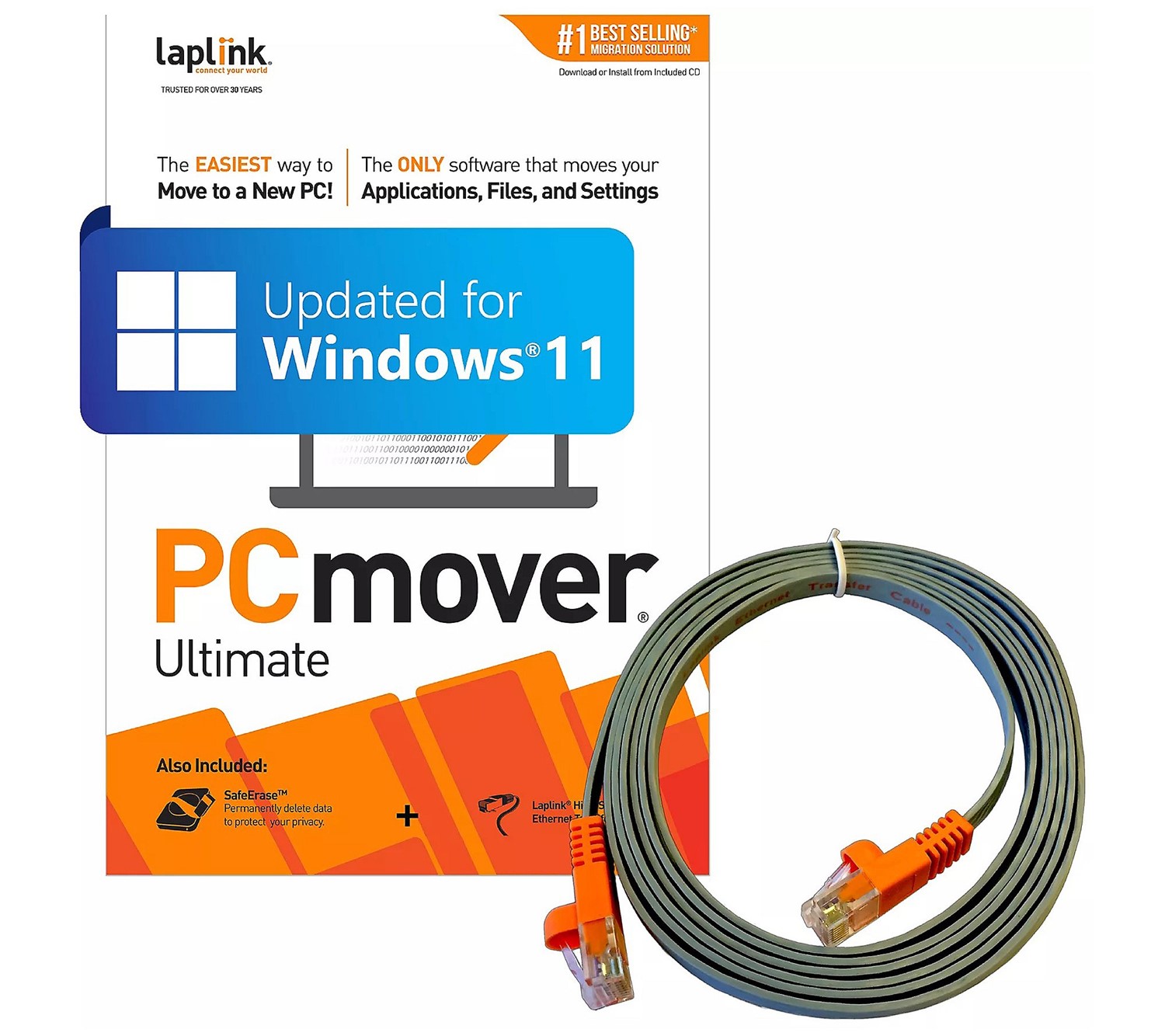 LapLink PCmover Ultimate PC Transfer Software with Safe Erase | HSN