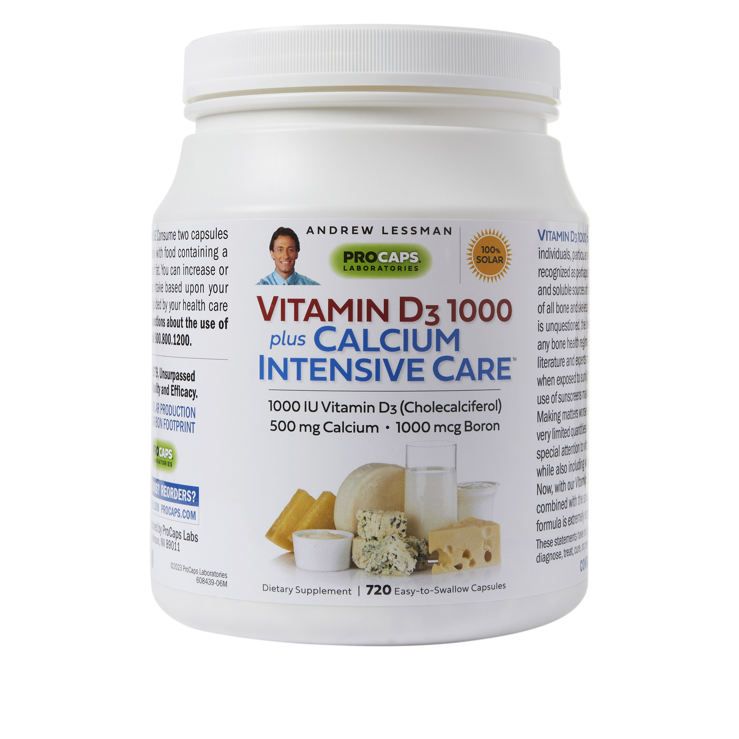 Vitamin D3-1000 Plus Calcium Intensive Care - 720 Capsules - 20856906 | HSN