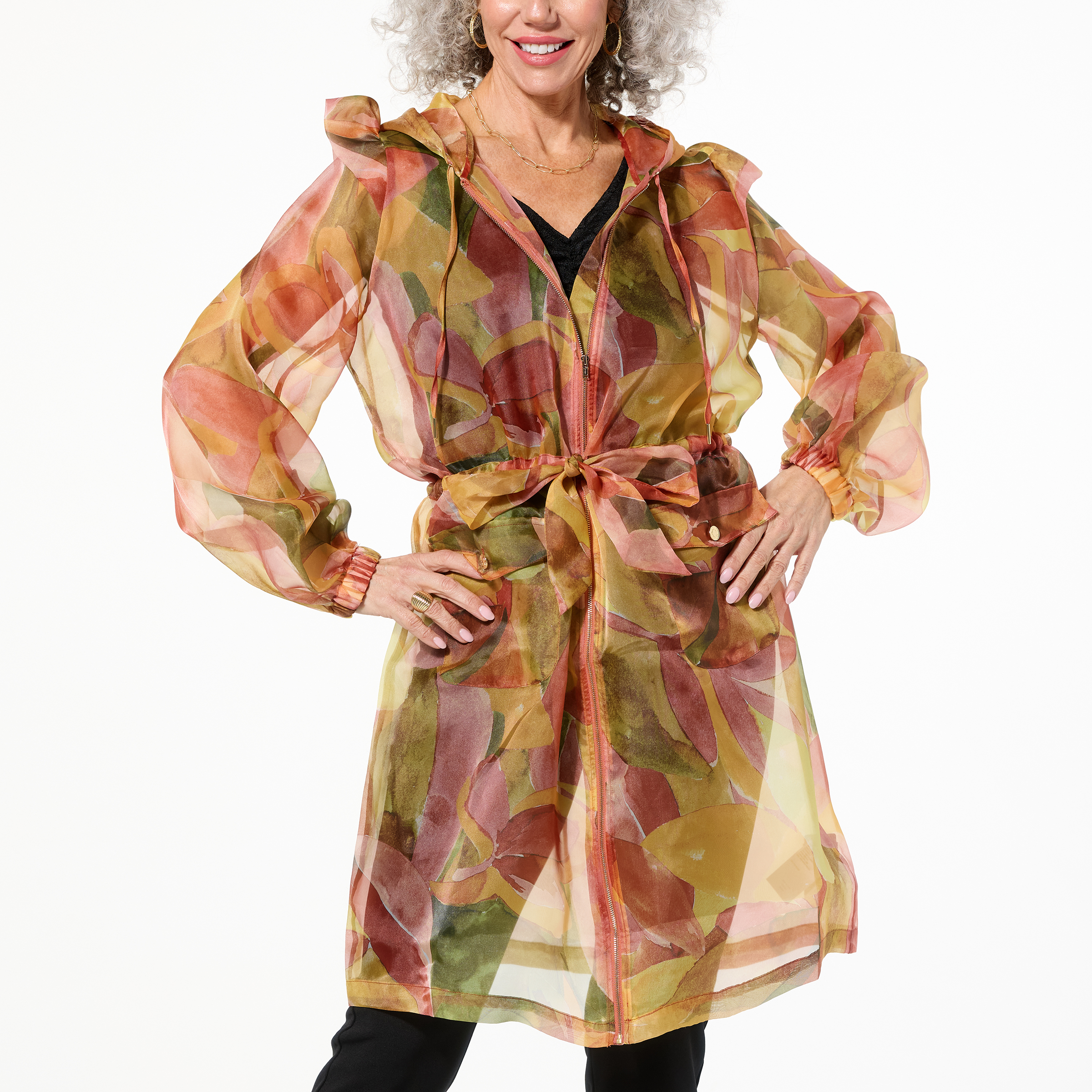 C Wonder Organza Parka | HSN