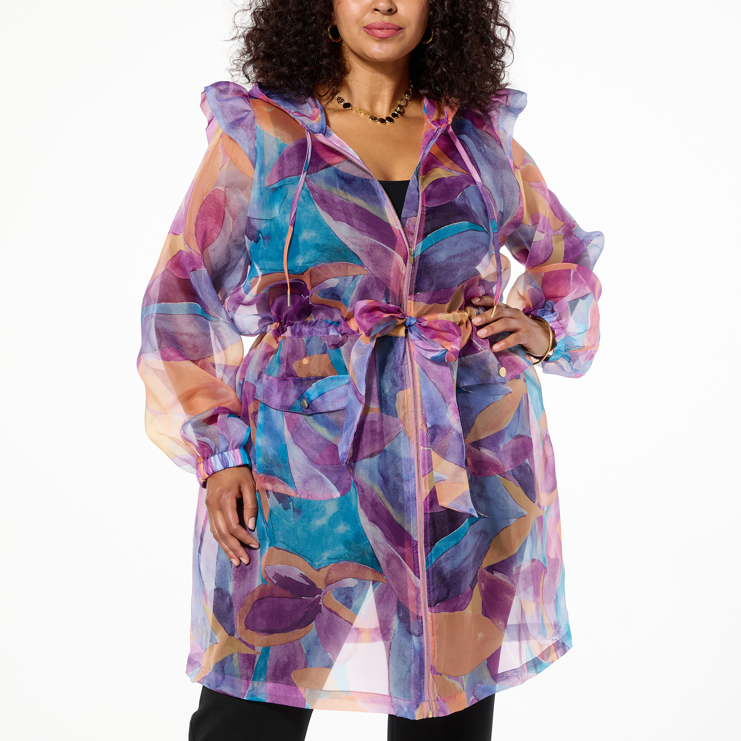 C Wonder Organza Parka | HSN