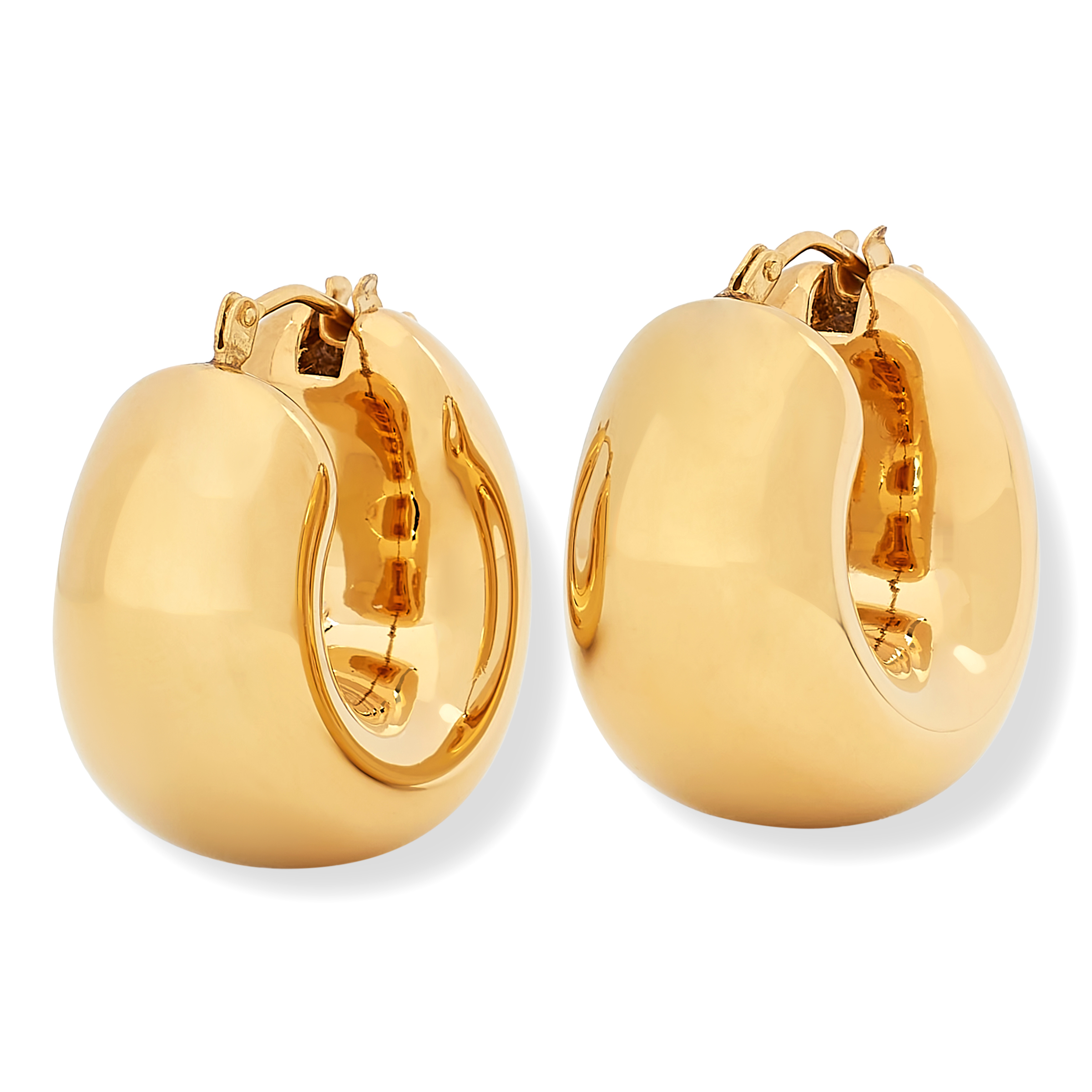 Soave Oro 14K Gold Electroform Graduated Hoop Earrings - 10092786 | HSN