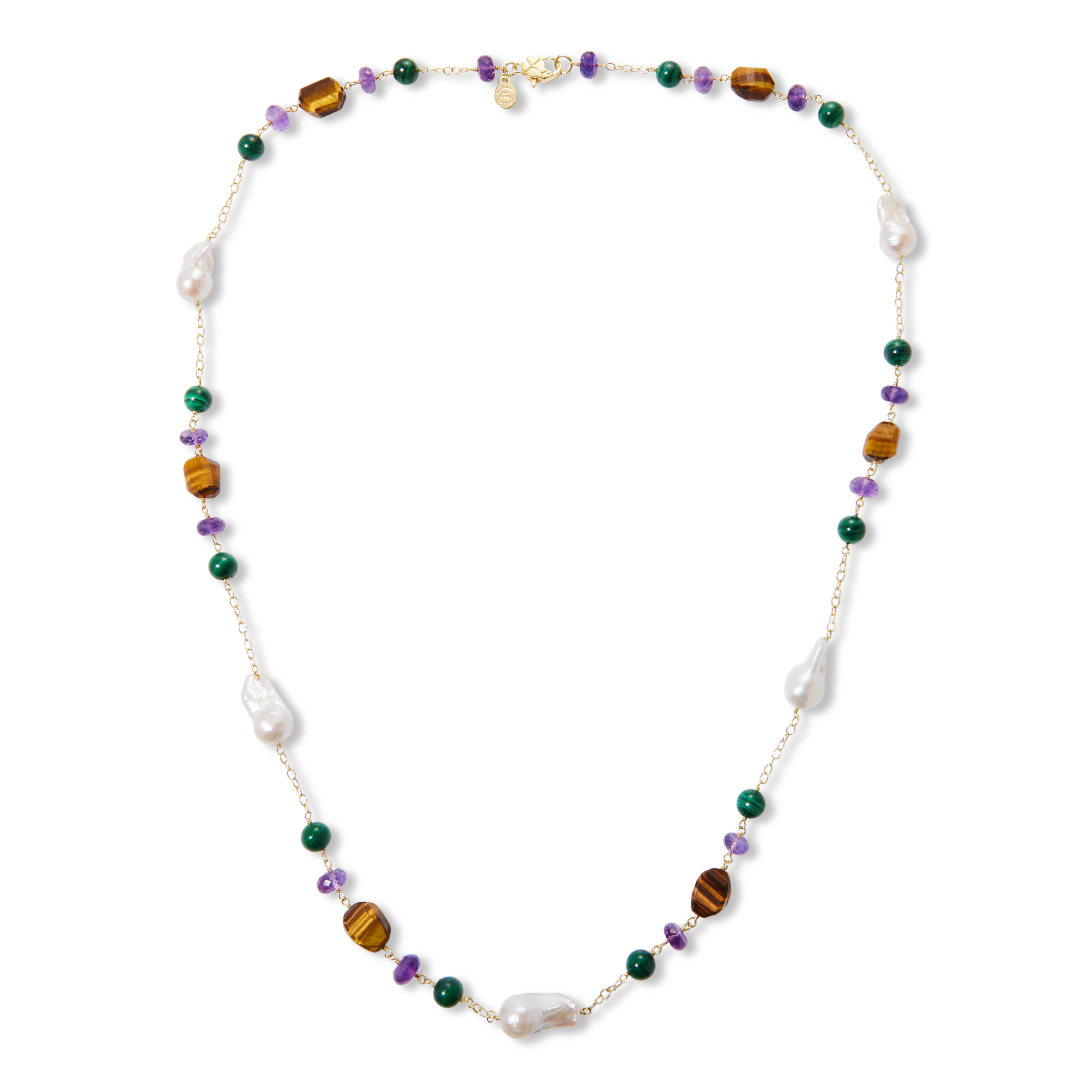Rarities Gold-Plated Multigemstone 32" Chain Necklace - 23358558 | HSN