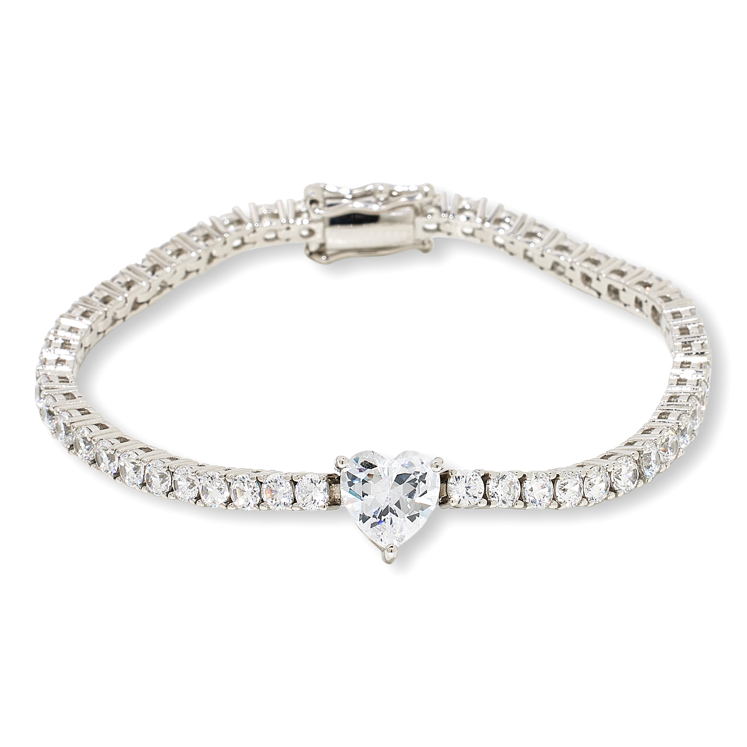 Radiance by Absolute™ Simulated Diamond Center Solitaire Line Bracelet ...