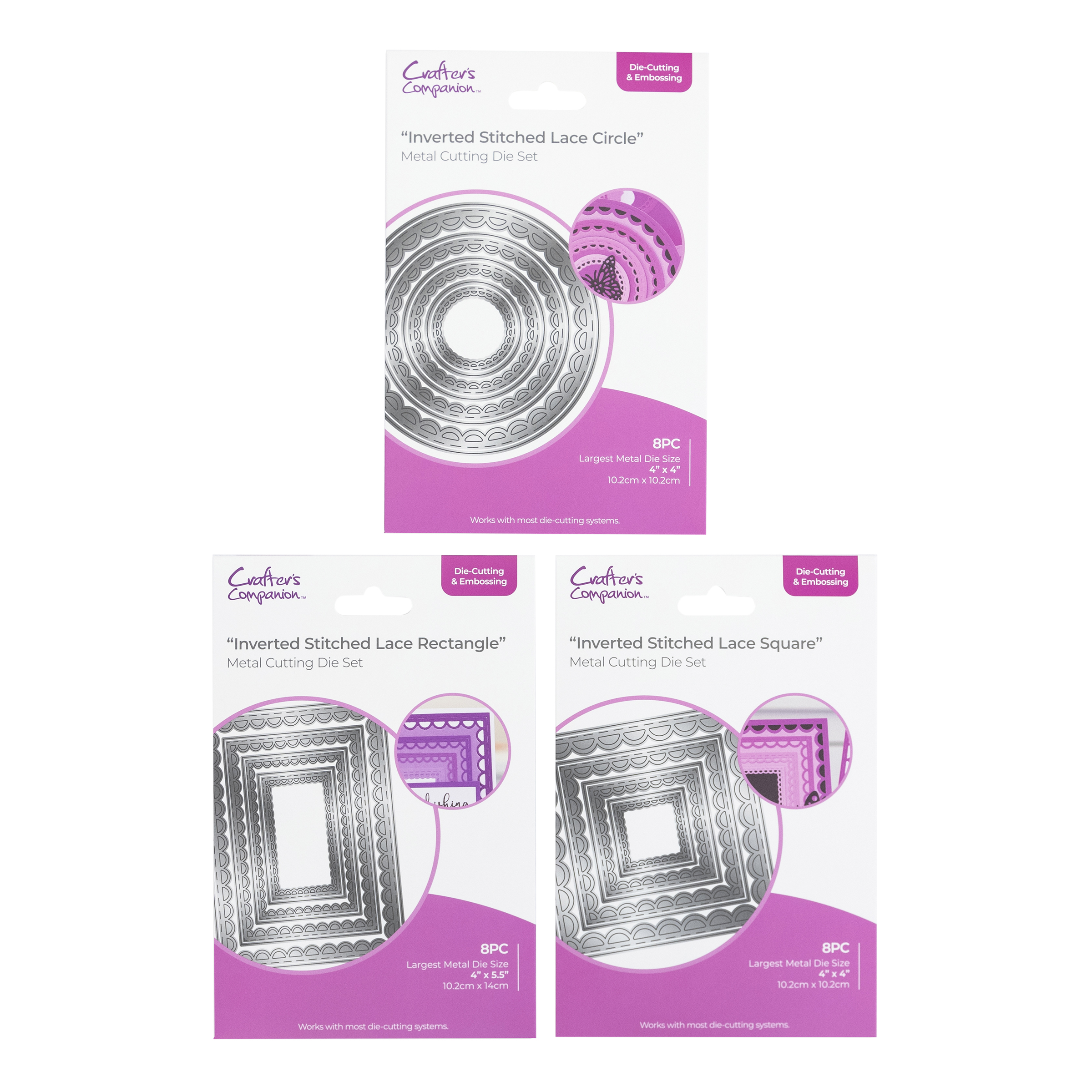 Crafters Companion Inverted Stitch Nesting Dies | HSN