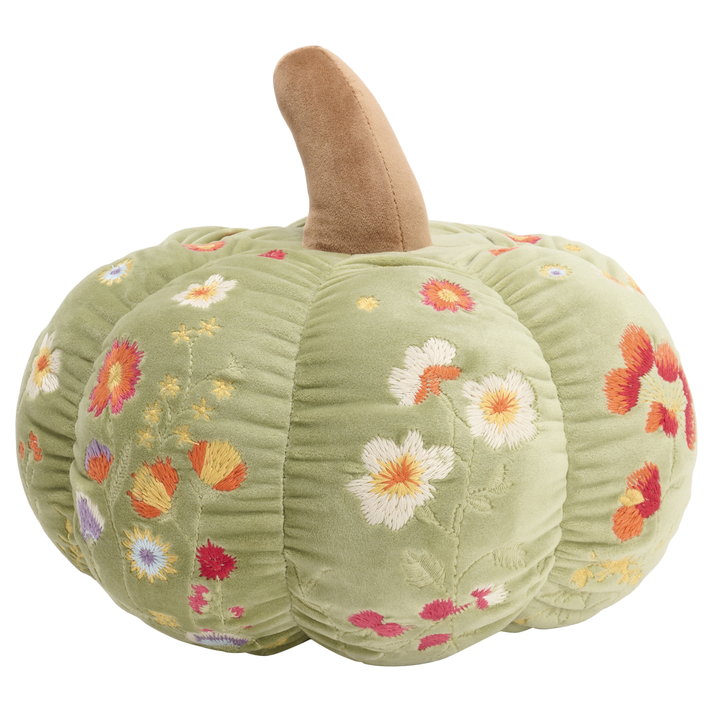 Emryn House Embroidered Pumpkin Pillow | HSN