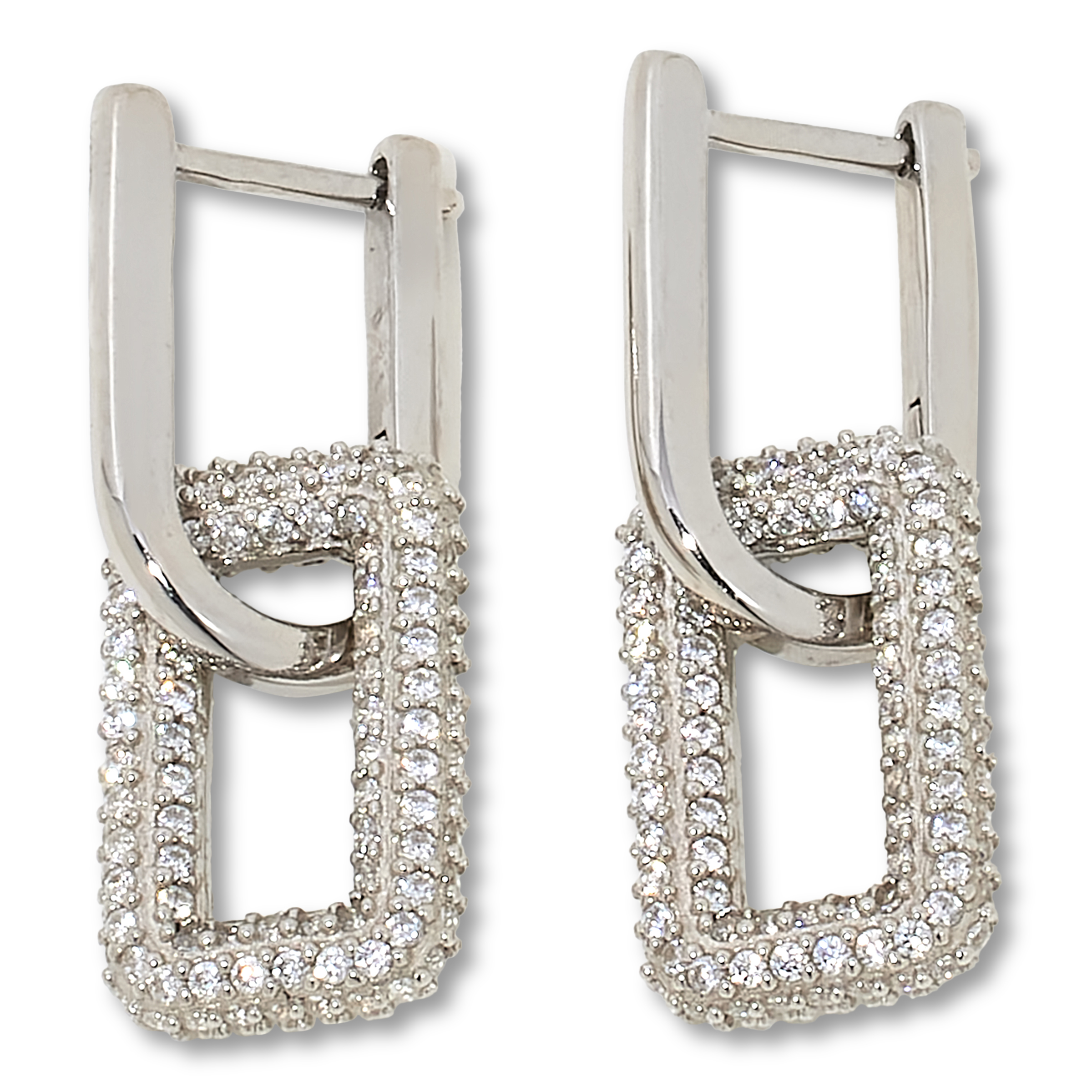 "As Is" Radiance by Absolute™ 3.01ctw Paperclip Rectangle Dangle ...