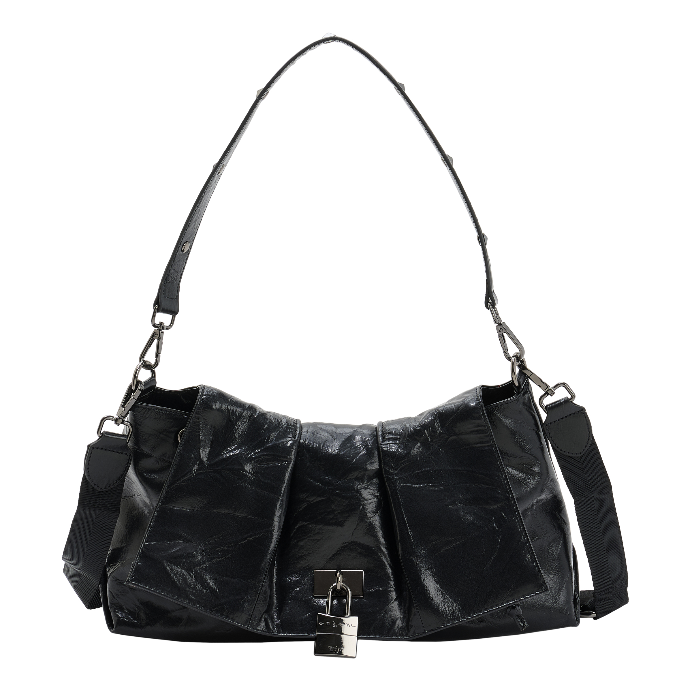 Sharif Legacy Leather Flap Handbag with Hang Lock | HSN