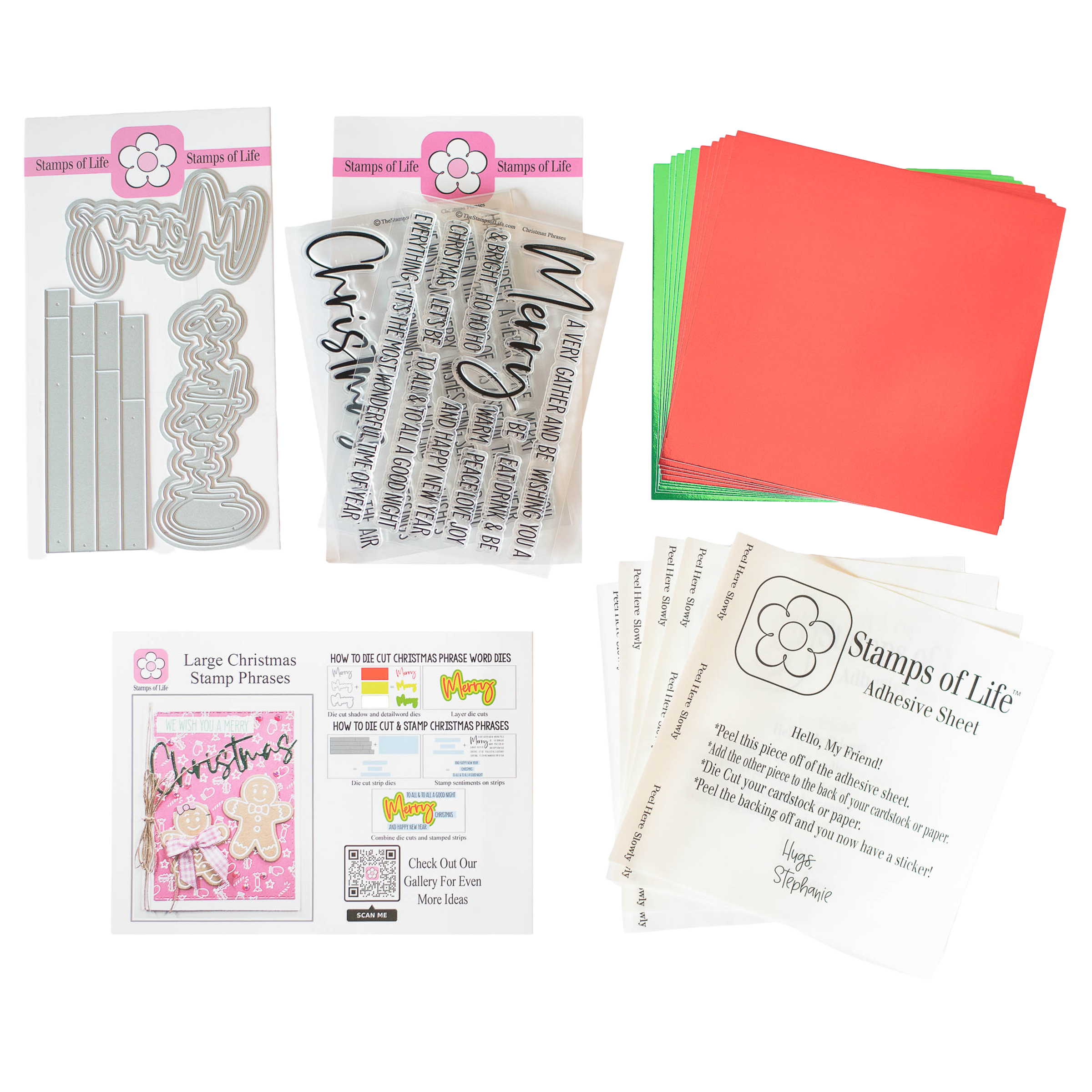 Stamps of Life Christmas Stamps & Dies Bundle | HSN