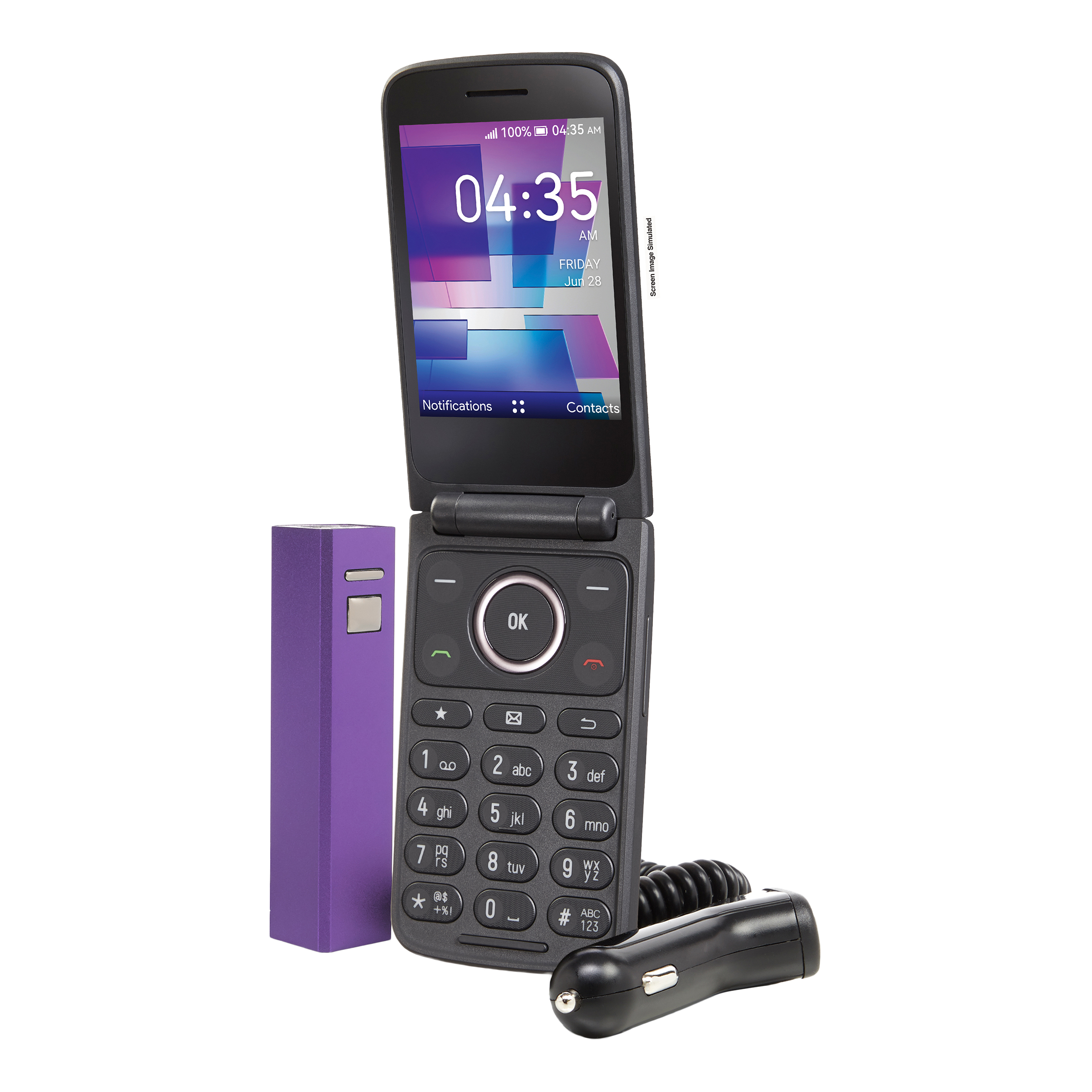 Tracfone TCL Flip 3 Bundle with 1200 Talk/Text/Data 1-Year Plan | HSN