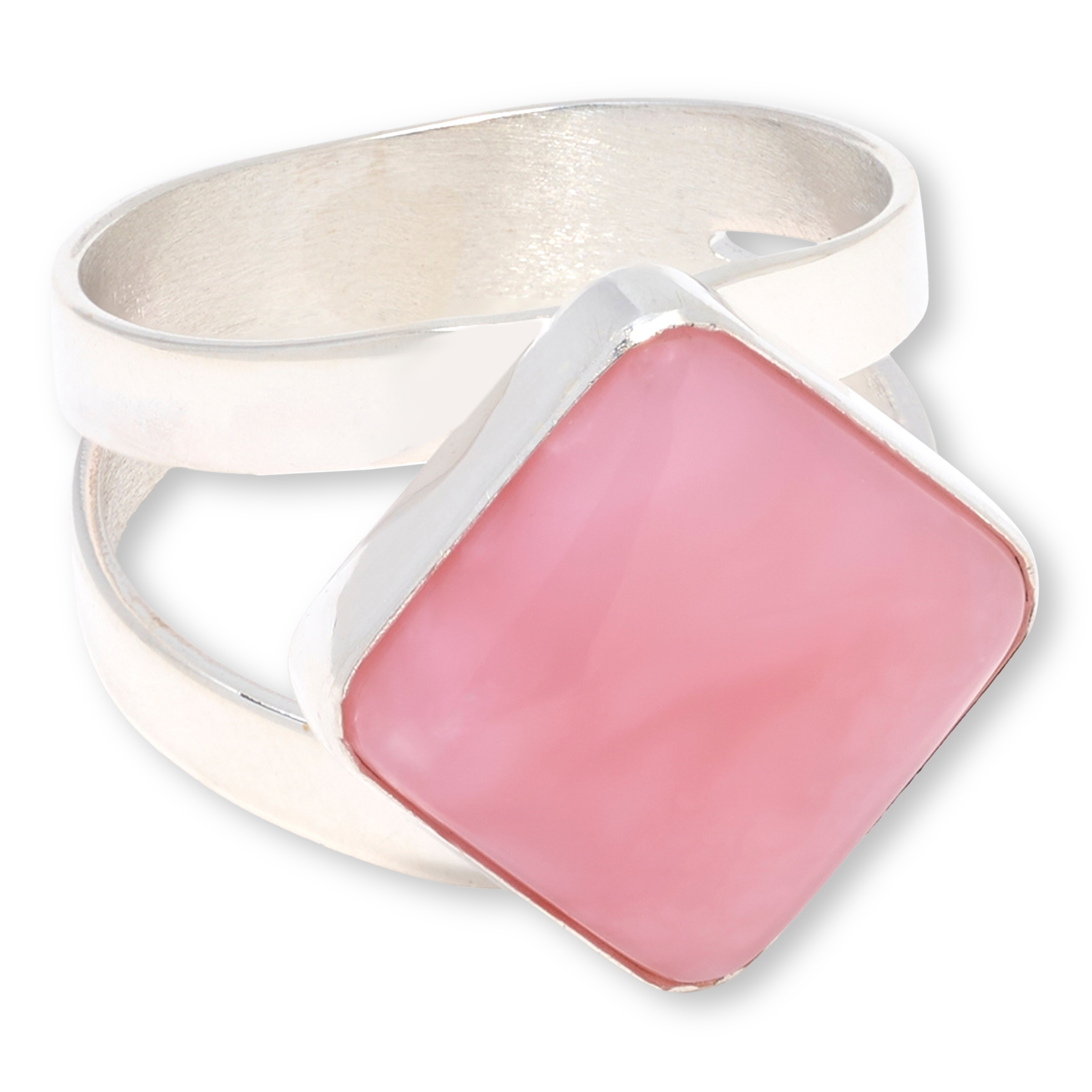 Jay King Gallery Collection Sterling Silver Peruvian Pink Opal Ring | HSN