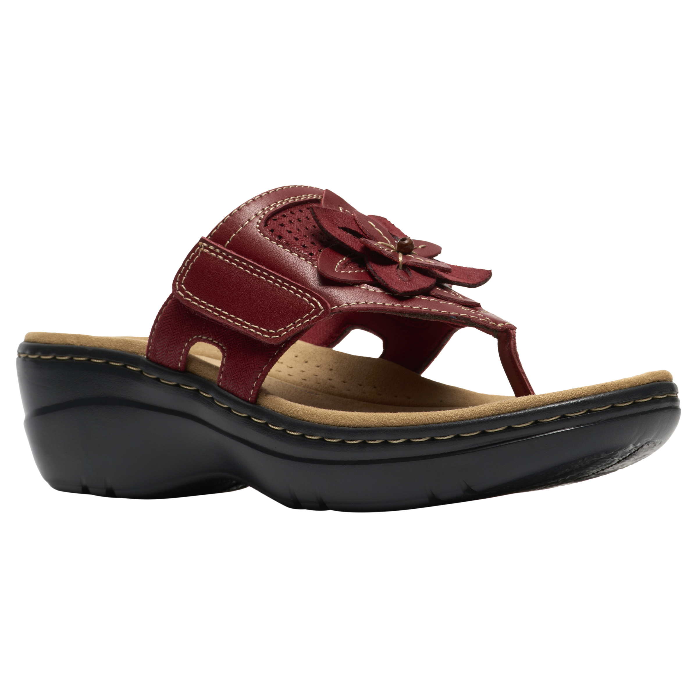 Clarks Merliah2 Kyla Flower Wedge Sandal | HSN