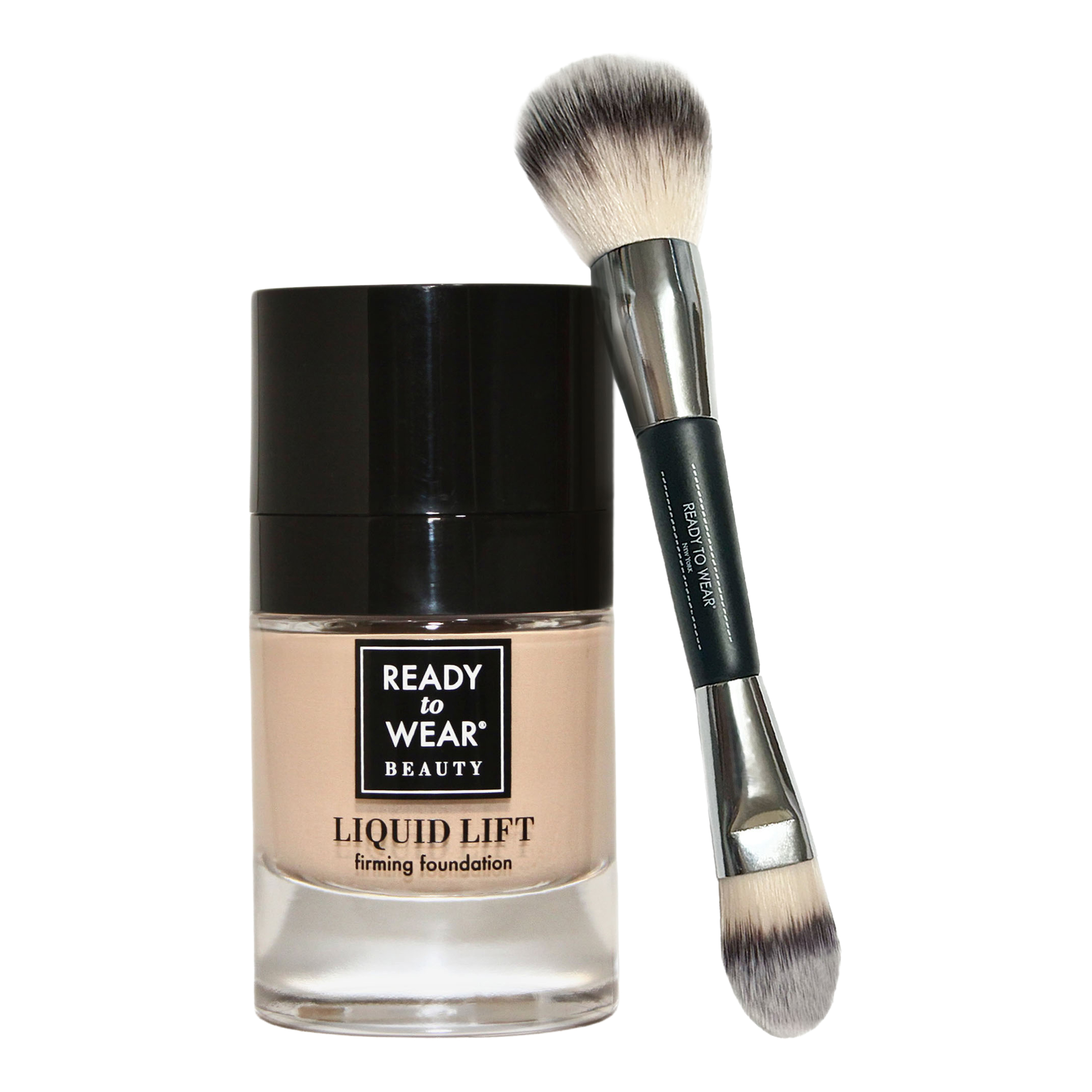 ReadyToWear Liquid Lift Foundation with Dual Brush | HSN