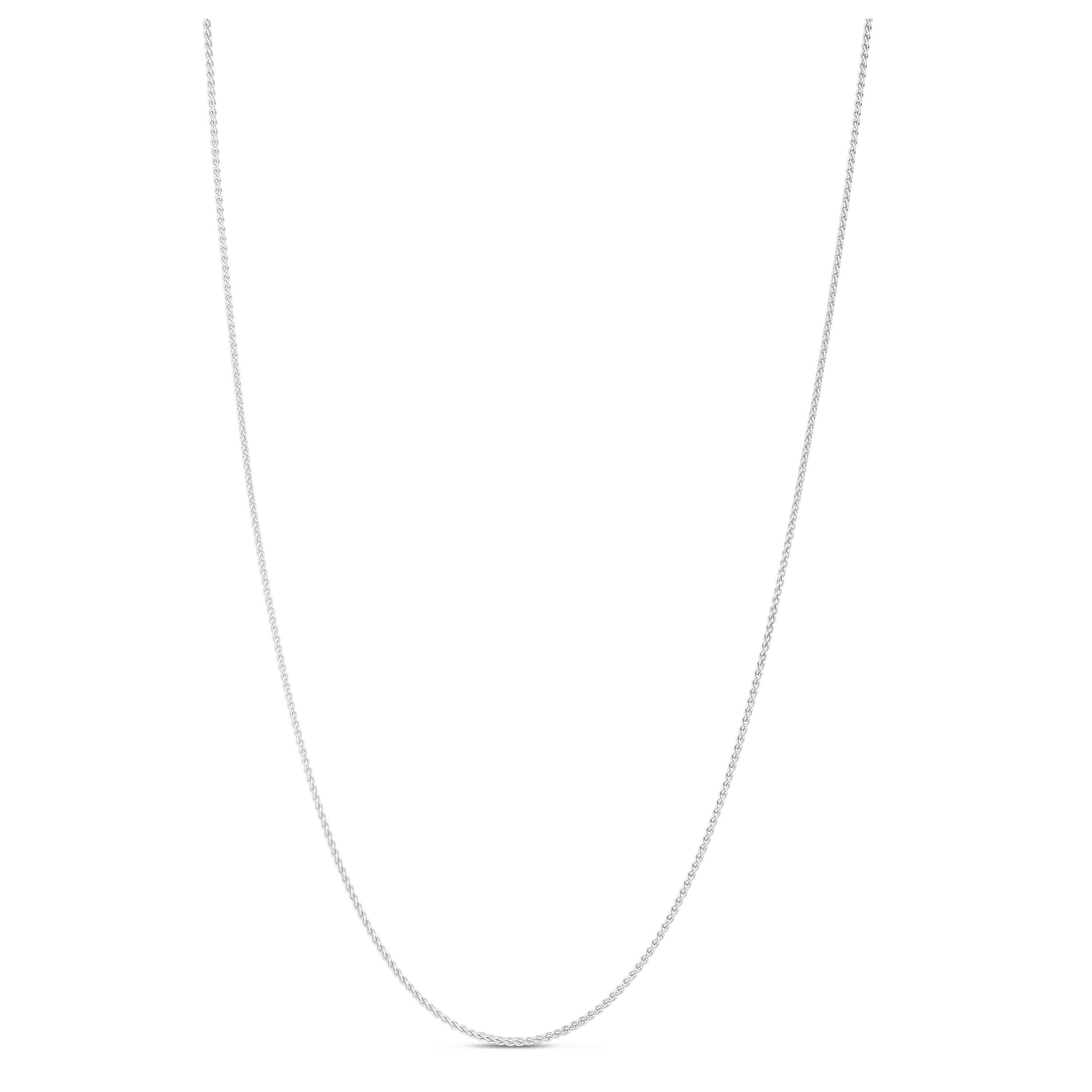 22" Sterling Silver 1.3mm Diamond-Cut Wheat Chain Adjustable Necklace | HSN