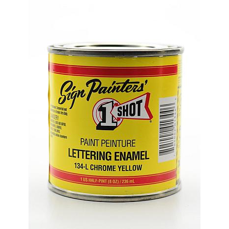 1-Shot Lettering Enamel Half Pint - Chrome Yellow 134L - 9913766 | HSN