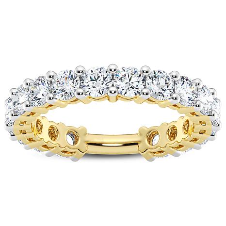 Éthique 2.14ctw Lab-Grown Diamond 14K Gold Round Stone Band Ring ...