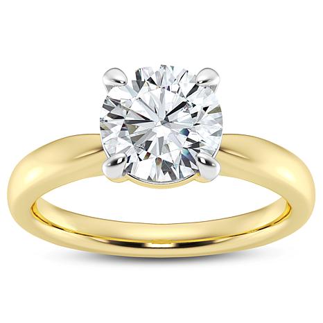 Éthique 2ct Lab-Grown Diamond 14K Gold Round Solitaire Ring - 1872762 | HSN
