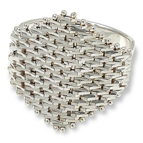 Imperial Silver Ultra Lamé Sterling Silver Diamond-Cut Marquise Ring ...