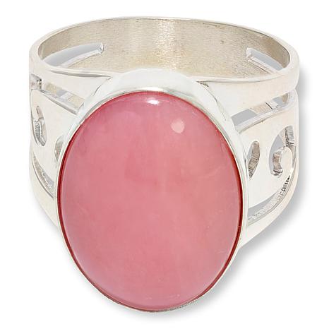 Jay King Sterling Silver Peruvian Pink Opal Oval Ring | HSN