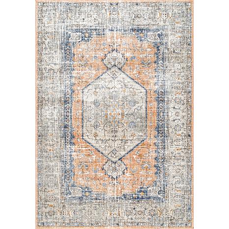 nuLOOM Jacquie Vintage Floral Area Rug - 6' 7" x 9' Peach - 22893650 | HSN