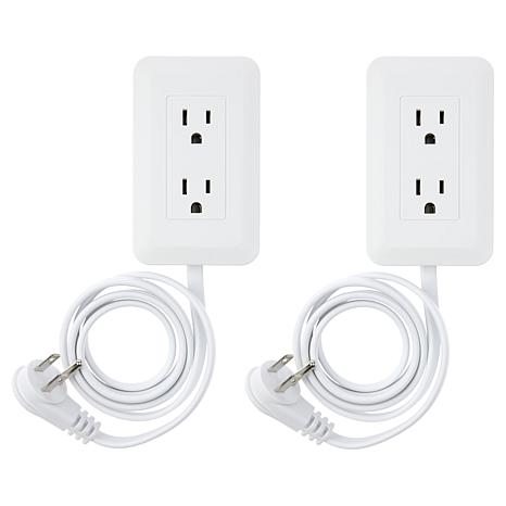 Presto Plug 2-pack Deluxe Power Outlet Relocator with 4' Cord ...