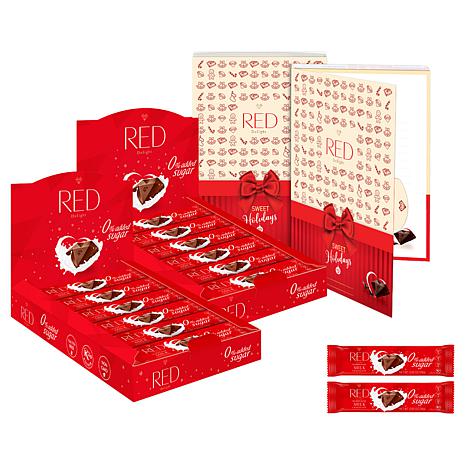 RED Grab & Go Bar Milk Chocolate 24-Pack w/Gift Box November Delivery ...