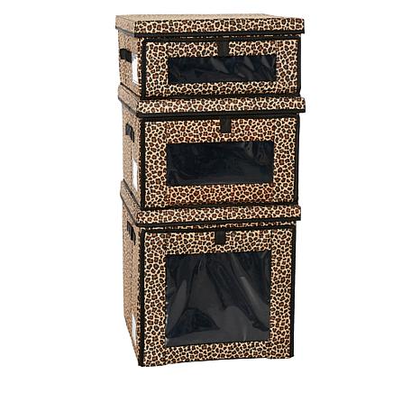 (HSN) StoreSmith 3-piece Collapsible Dual-Access Storage Bins ...