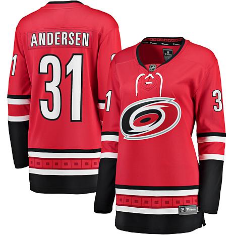 Women's Fanatics Branded Frederik Andersen Red Carolina Hurricanes ...