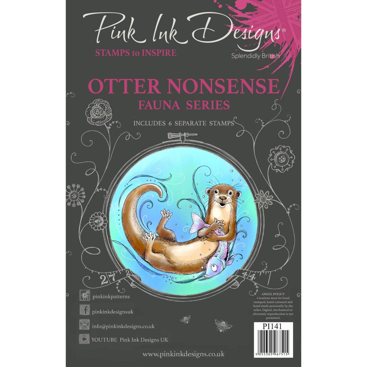 Pink Ink Designs Otter Nonsense A5 Clear Stamp - 20383564 | HSN