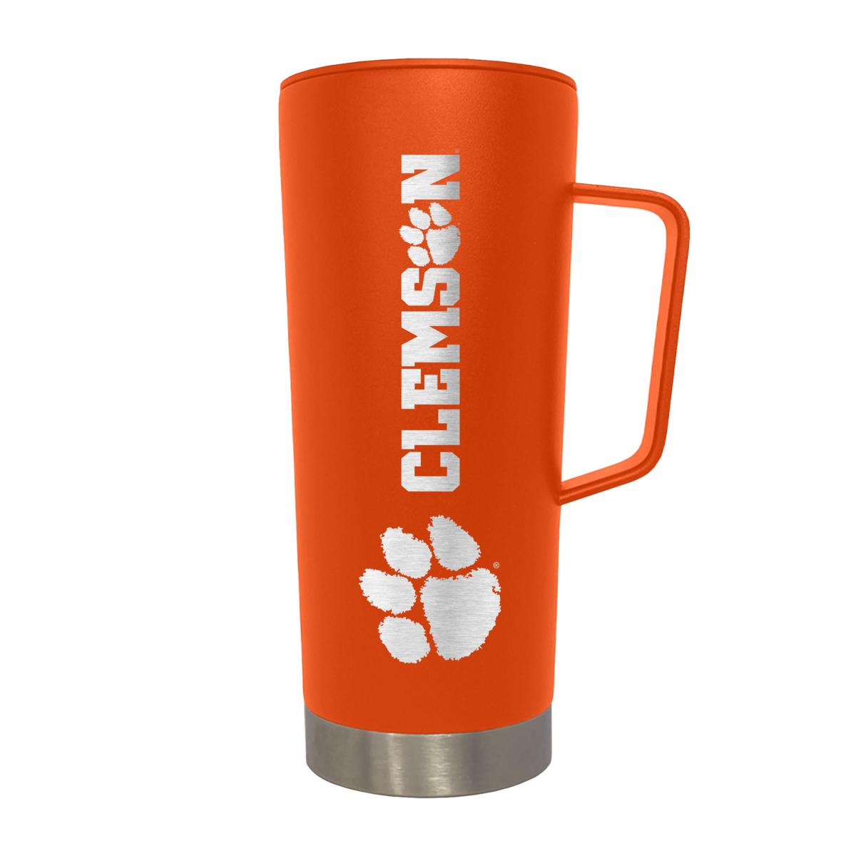 Officially Licensed NCAA 20 oz. Roadie Travel Mug with Handle-Clemson | HSN
