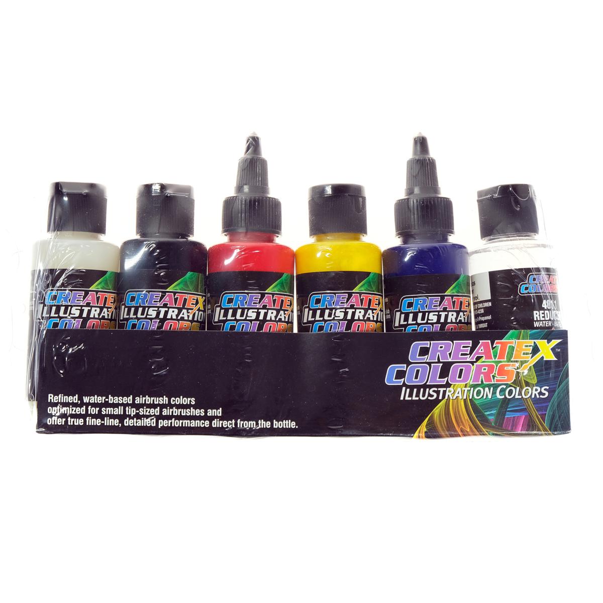 Createx Illustration Colors Primary - Set Of 6 - 20445530 | HSN