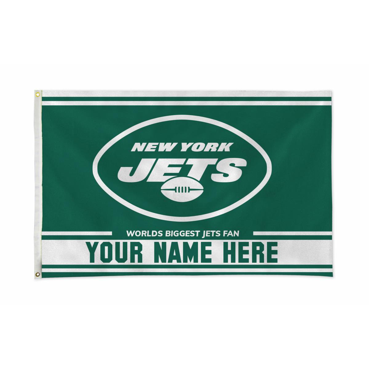 Officially Licensed NFL New York Jets Personalized Banner Flag ...