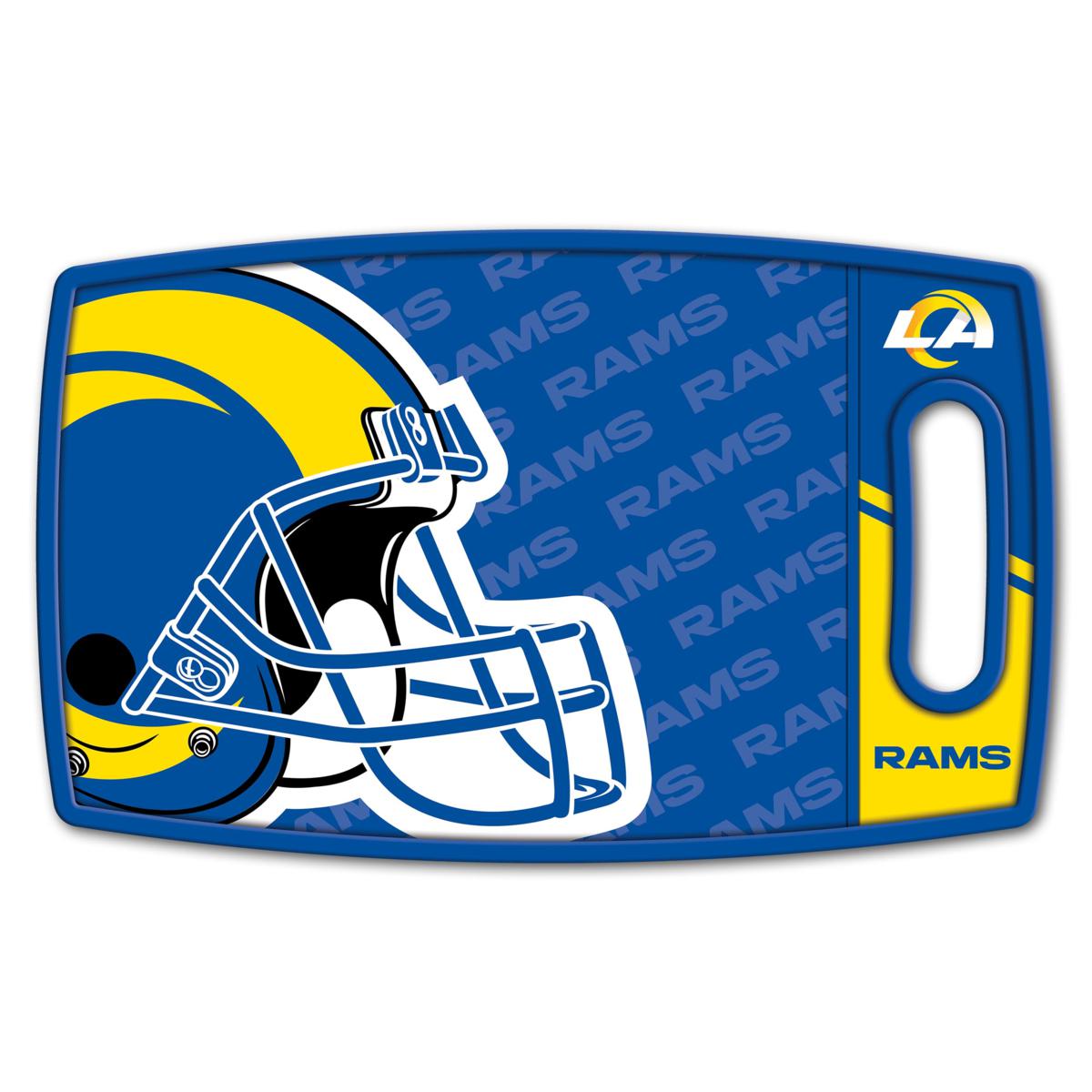 Officially Licensed NFL Los Angeles Rams Logo Series Cutting Board ...