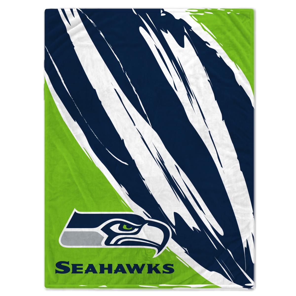 Officially Licensed NFL Seattle Seahawks Retro Fleece Blanket ...