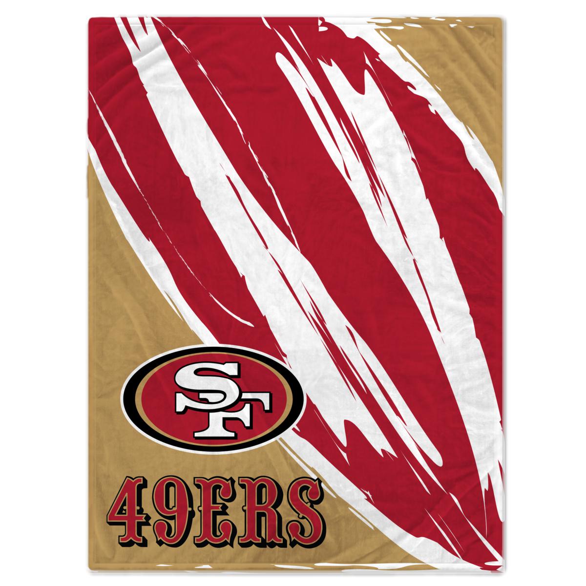 Officially Licensed NFL San Francisco 49ers Retro Fleece Blanket ...
