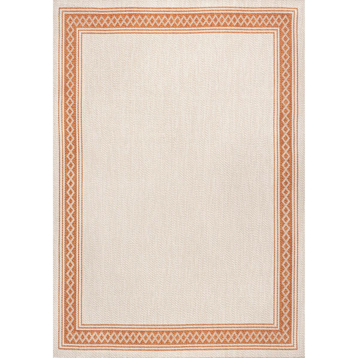 JONATHAN Y Lucia Classic Diamond Border Indoor/Outdoor 5' x 8' Rug ...