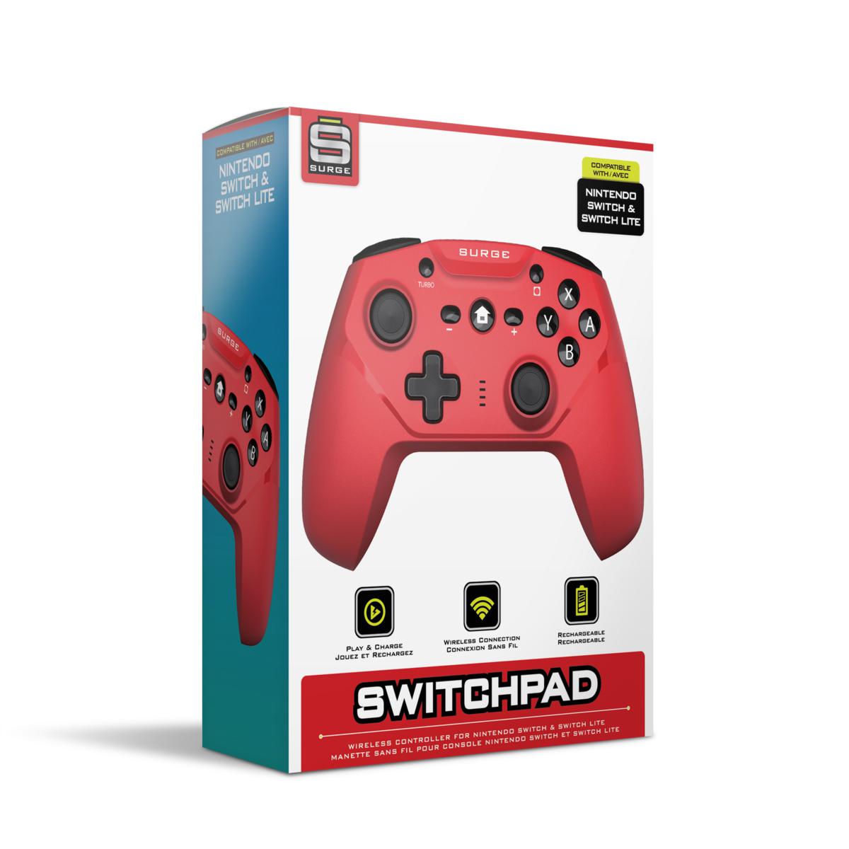 Surge Nintendo Switch Wireless Pro Controller - Red | HSN