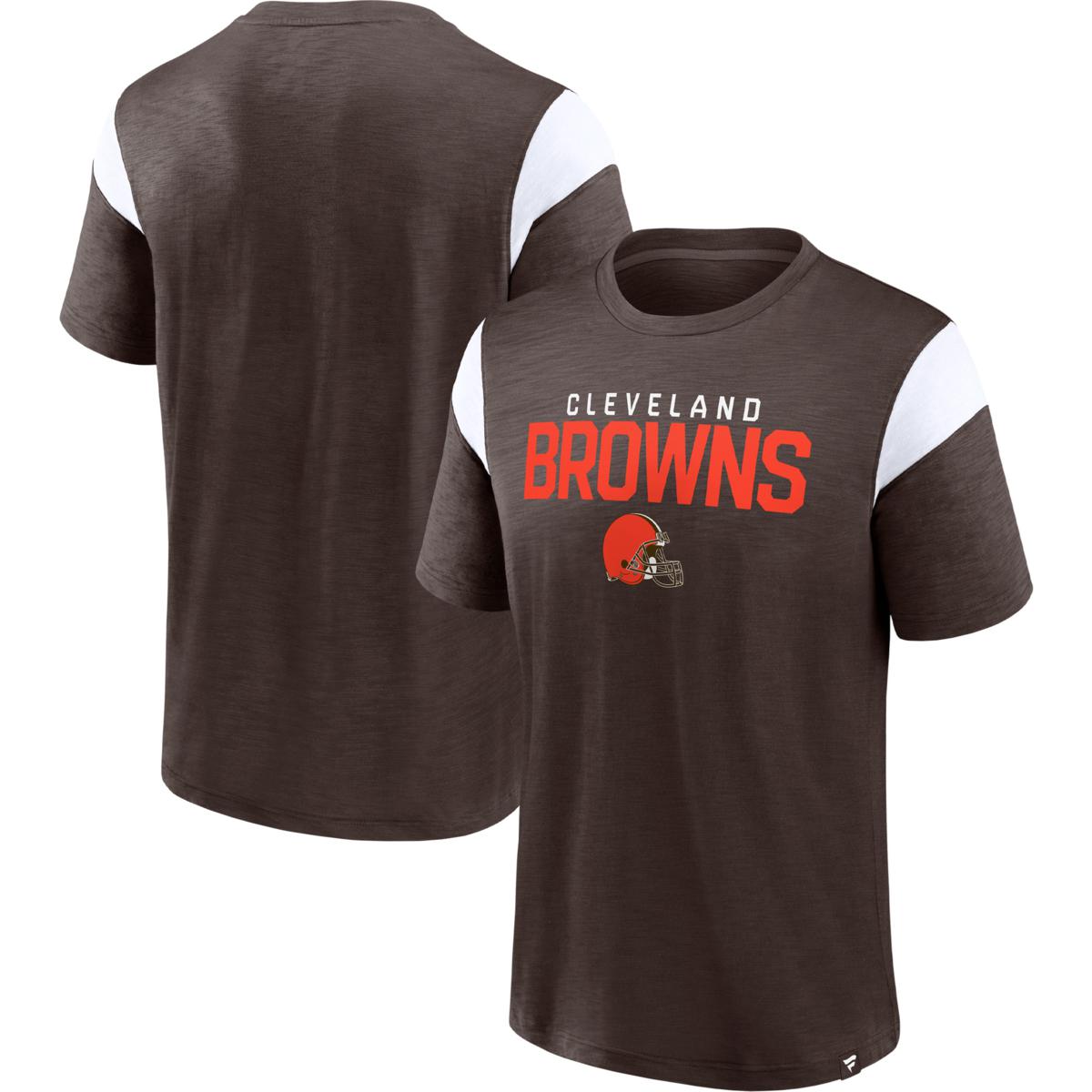 Officially Licensed League NFL Cleveland Browns Men's Stretch T-Shirt ...