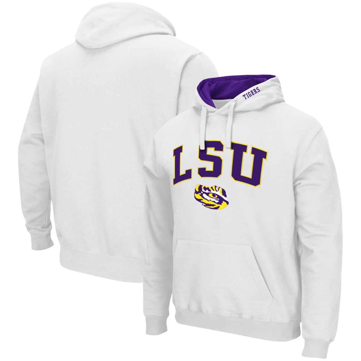 Officially Licensed Men's Colosseum LSU Tigers Pullover Hoodie ...