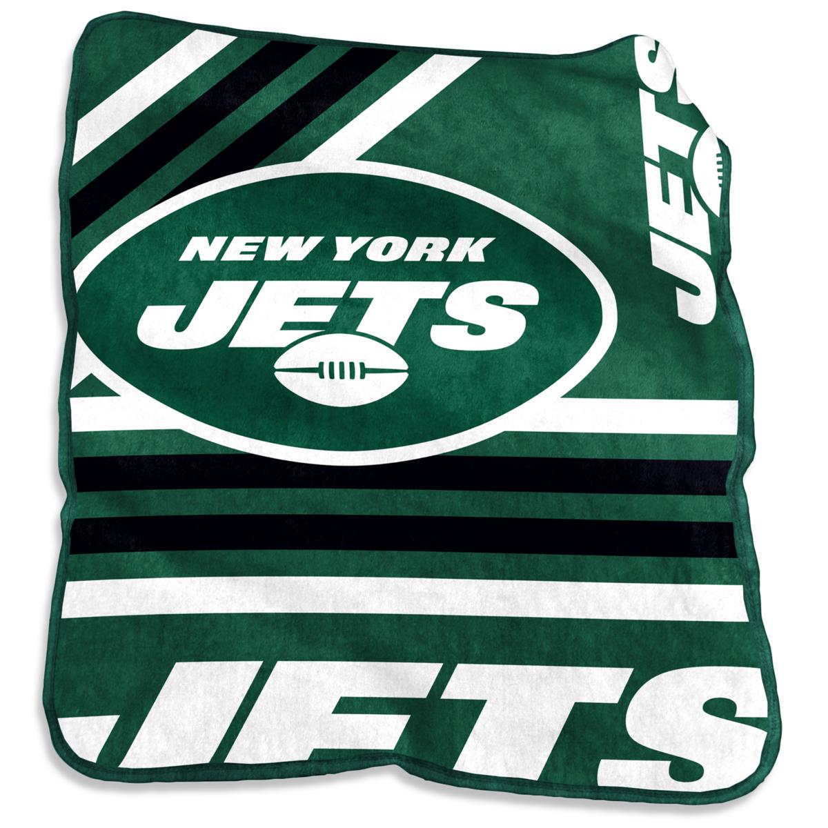 New York Jets 50'' x 60'' Plush Raschel Throw - 21543574 | HSN