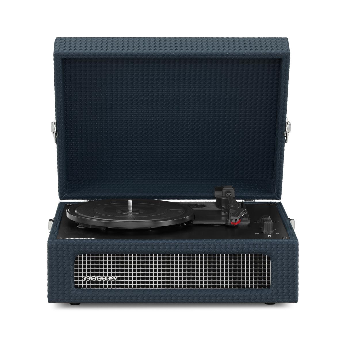 Voyager Bluetooth Vinyl Record Player - Dark Navy | HSN