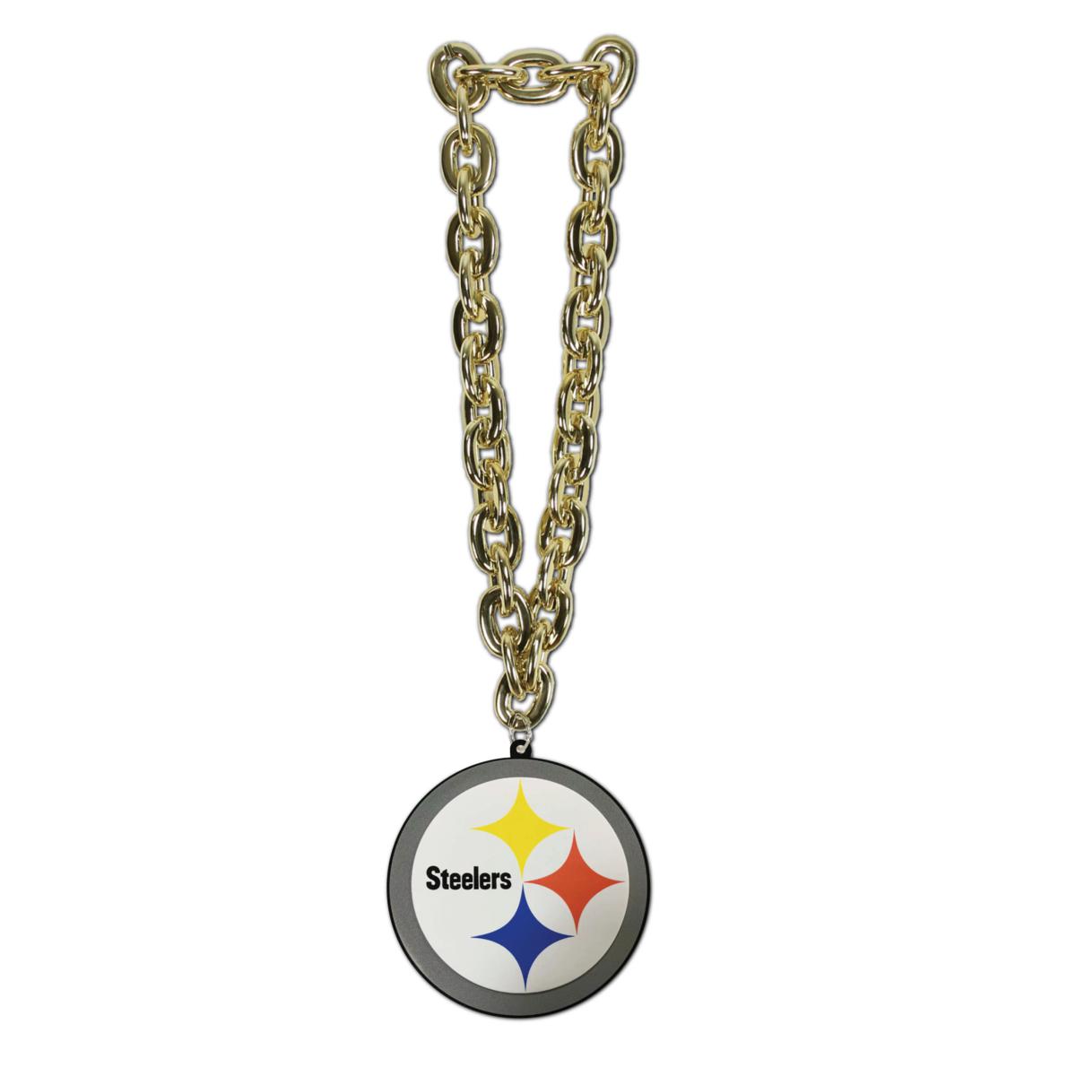 Pittsburgh Steelers Oversized Superfan Chain Necklace - 21632449 | HSN