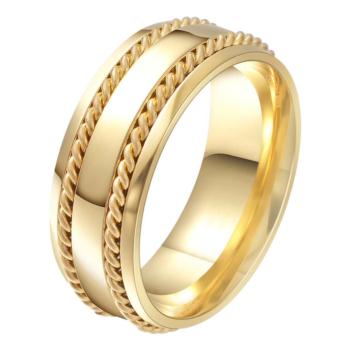 Van Heusen Men's Two-Cable Patterned Band Ring - 21806236 | HSN