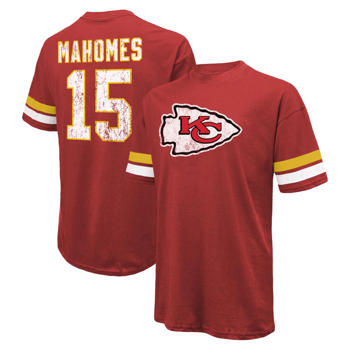 Men's Majestic Threads Patrick Mahomes Red Kansas City Chiefs Name ...